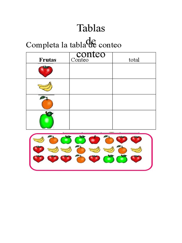 Hojas De Trabajo De Conteo De Primer Grado