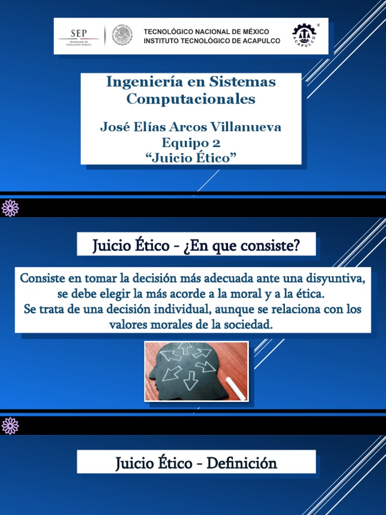 Definición y Características del Juicio Ético | PDF | Moralidad ...