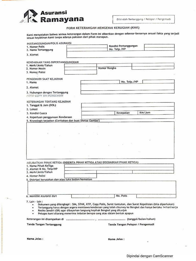 Formulir Klaim | PDF Formulir Klaim | PDF