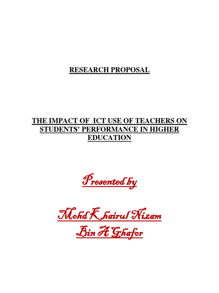 Research Proposal | PDF | Educational Technology | Multimedia