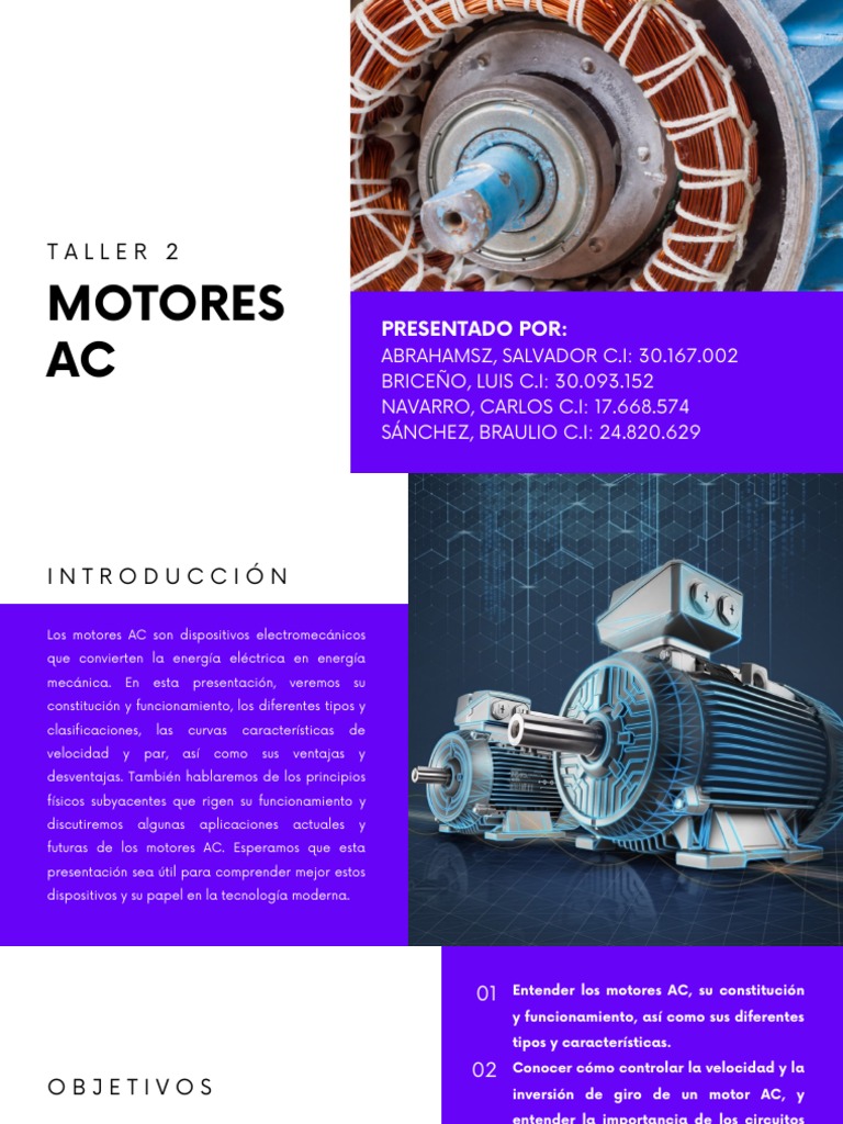 Motores AC | PDF | Motor eléctrico | Ingenieria Eléctrica