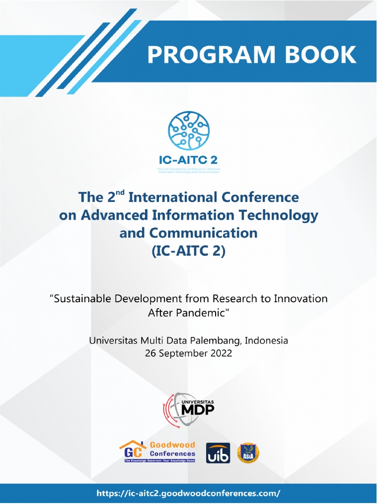 Program Book | PDF | Cluster Analysis | Scrum (Software Development)