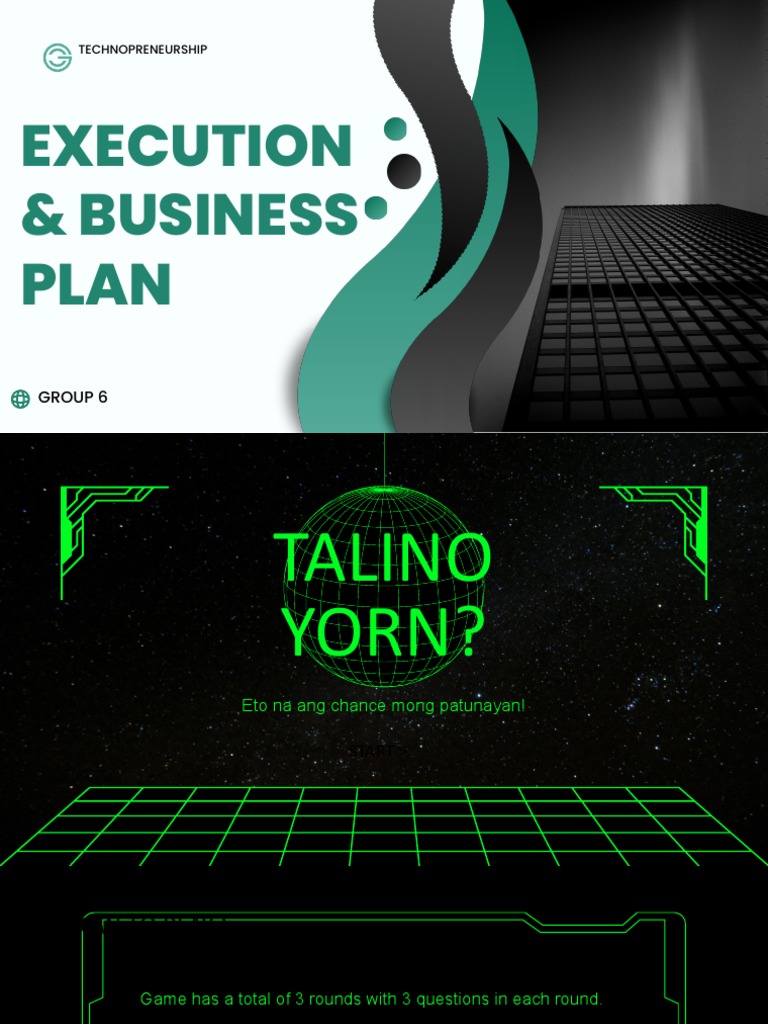 Group 6 EXECUTION AND BUSINESS PLAN Techno | PDF | Lean Manufacturing ...