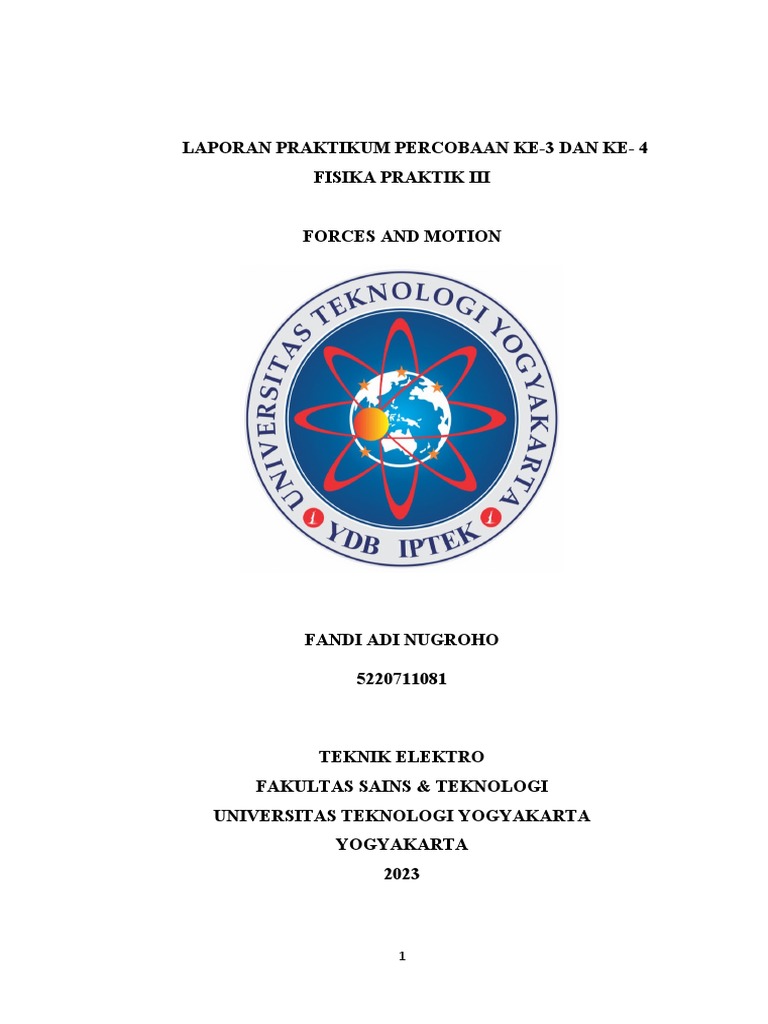 Laporan Forces and Motion Fandi Adi Nugroho | PDF