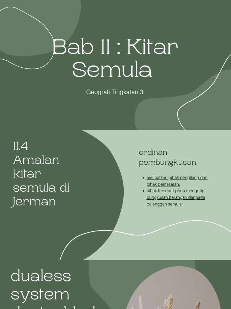 Green Blobs Basic Simple Presentation | PDF