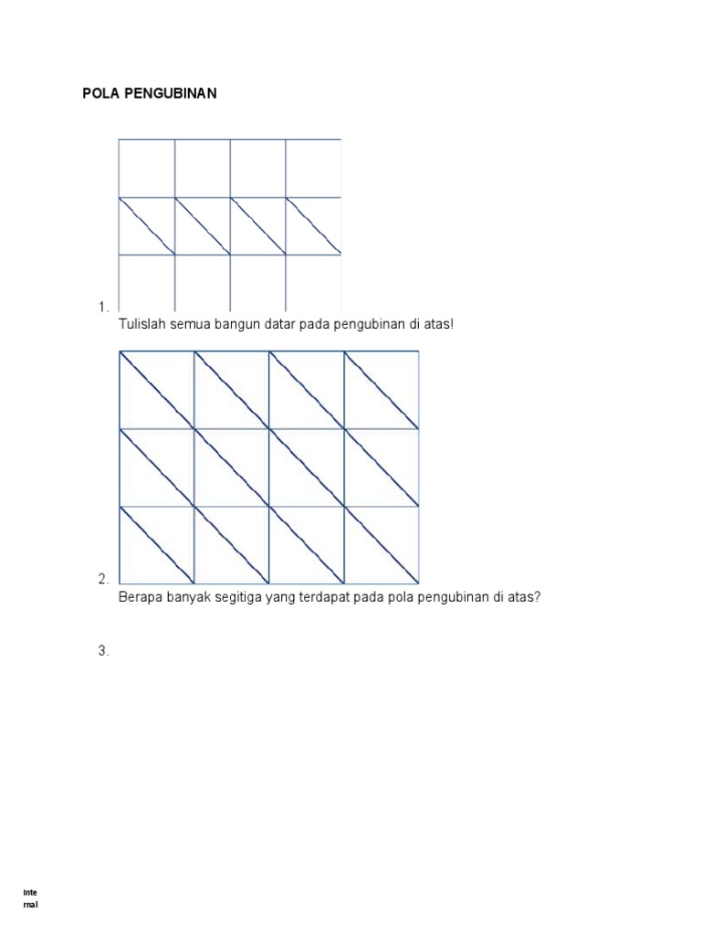 Pola Pengubinan | PDF