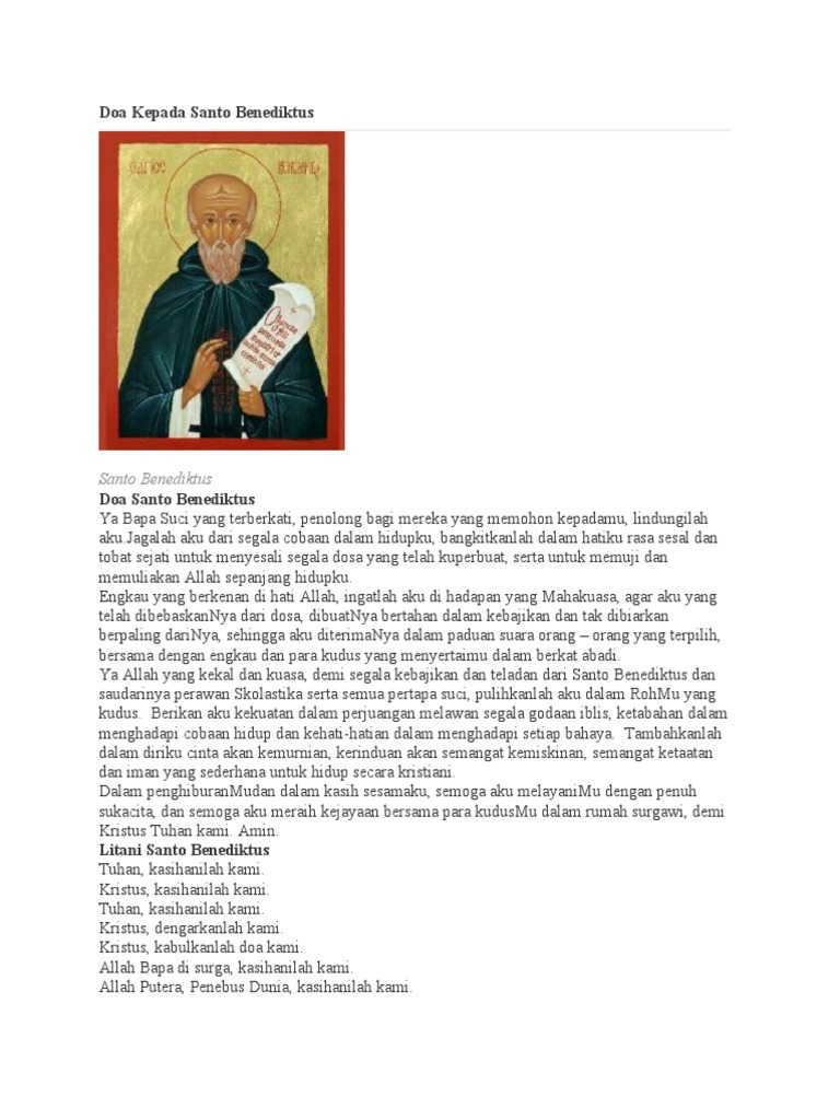 Doa Kepada Santo | PDF | Agama & Spiritualitas