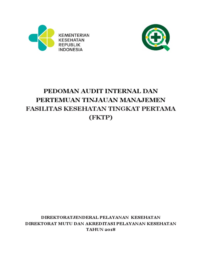 Pedoman Audit Dan RTM FKTP 2018 | PDF | Bisnis