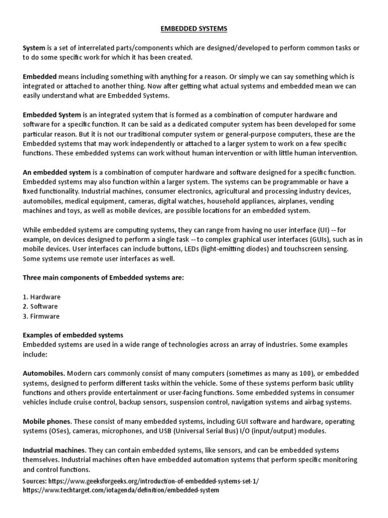 4Q 4 Embedded Systems | PDF | Embedded System | Graphical User Interfaces