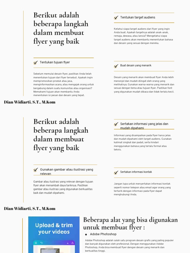 Cara Membuat Flyer | PDF | Bisnis