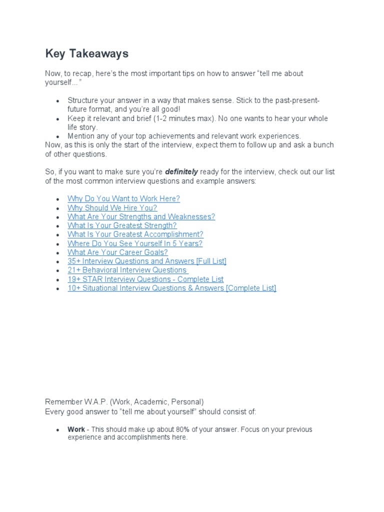 Key Takeaways | PDF | Thesis | Extraversion And Introversion