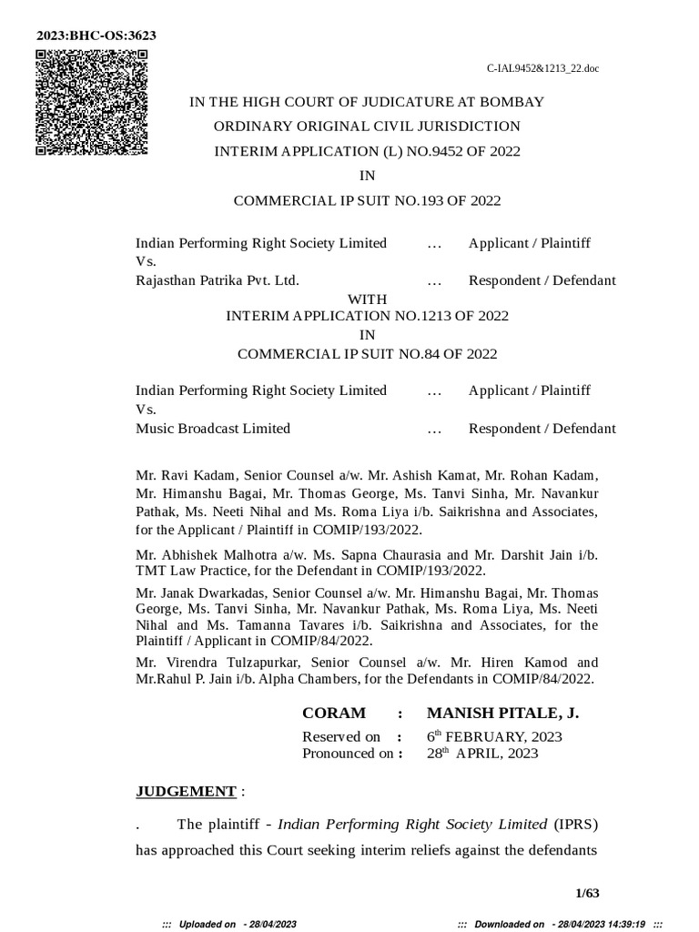 Authors Royalty | PDF | Lawsuit | Copyright