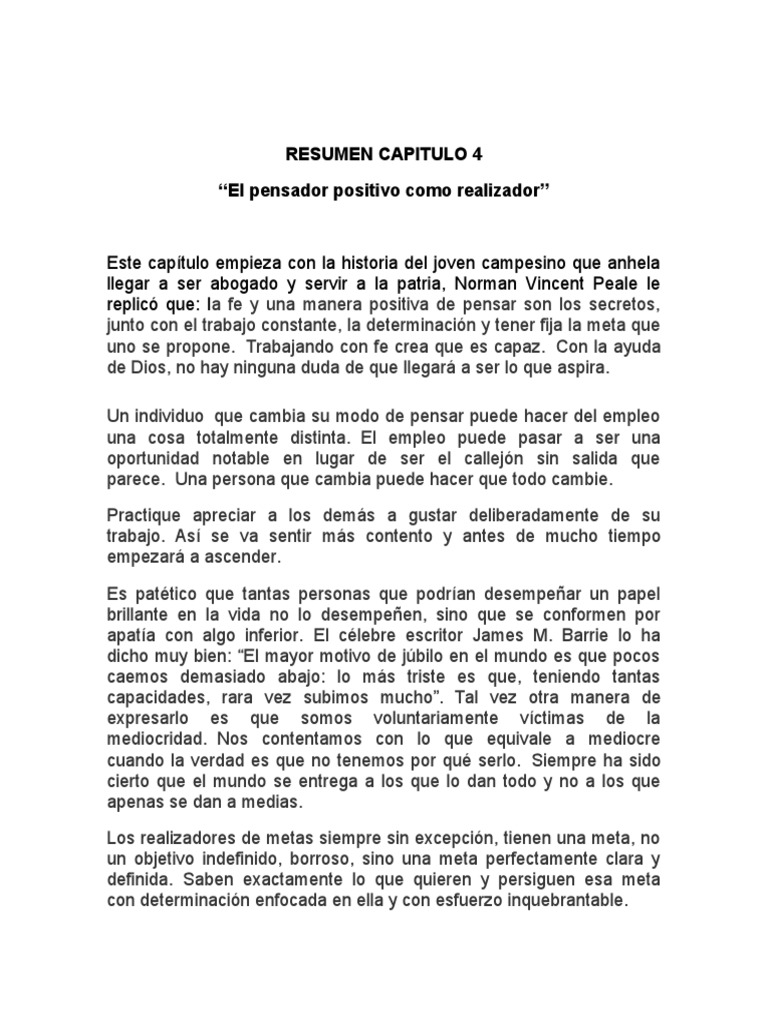 Resumen Capitulo 4 | PDF Resumen Capitulo 4 | PDF