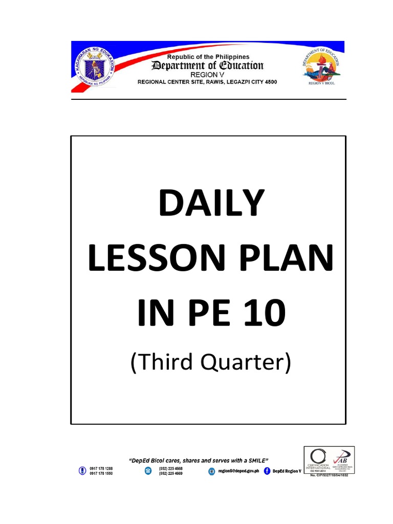 PE 10 Third Quarter | PDF
