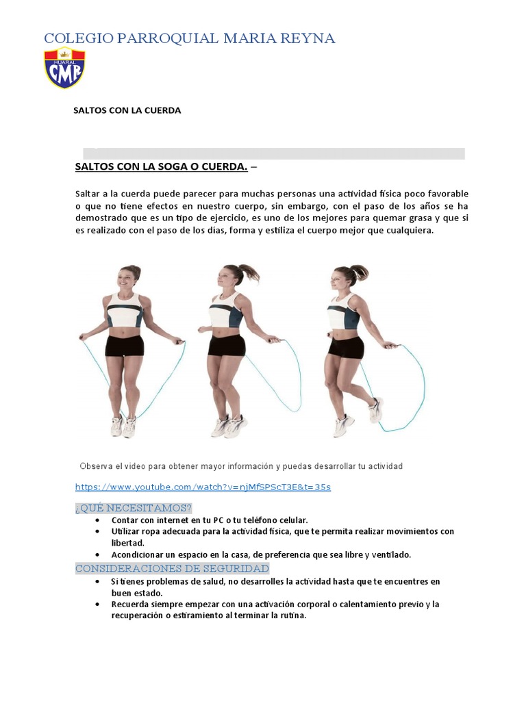 Saltos Con La Cuerda 1 Y 2 | PDF