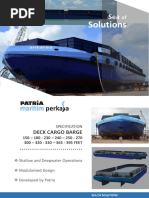 AZ 300FT: Deck Cargo Barge Specifications | PDF
