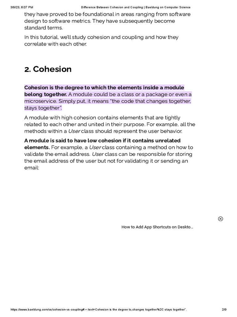 Cohesion Pdf Application Software Modular Programming