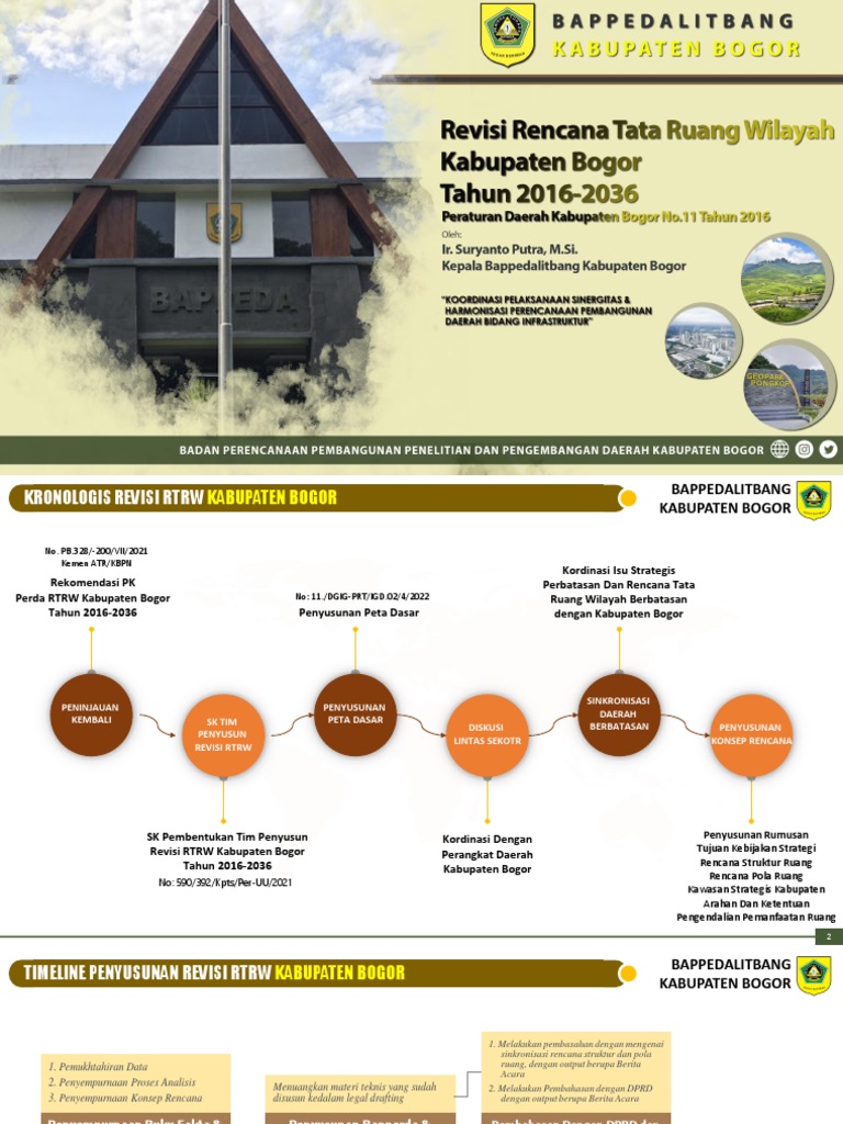 Bahan Paparan Kabappeda Kabupaten Bogor | PDF
