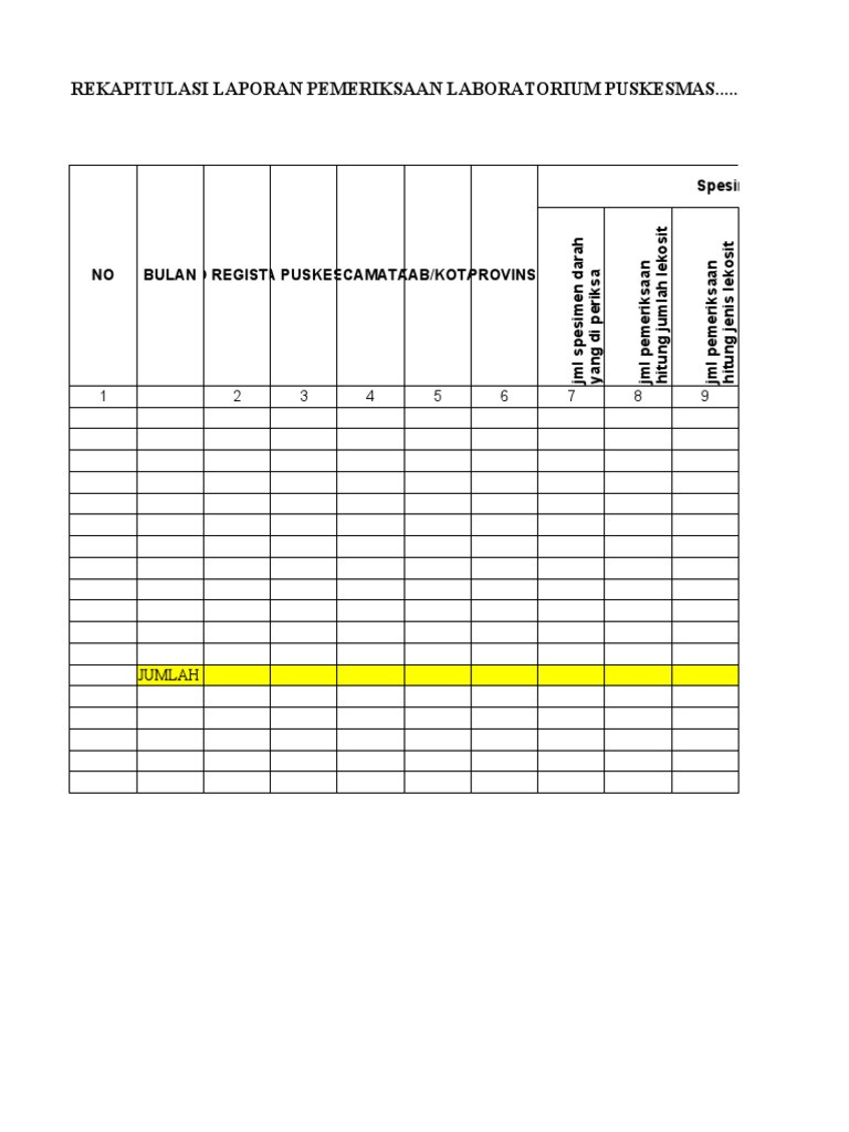 Format Laporan Laboratorium 2023 | PDF