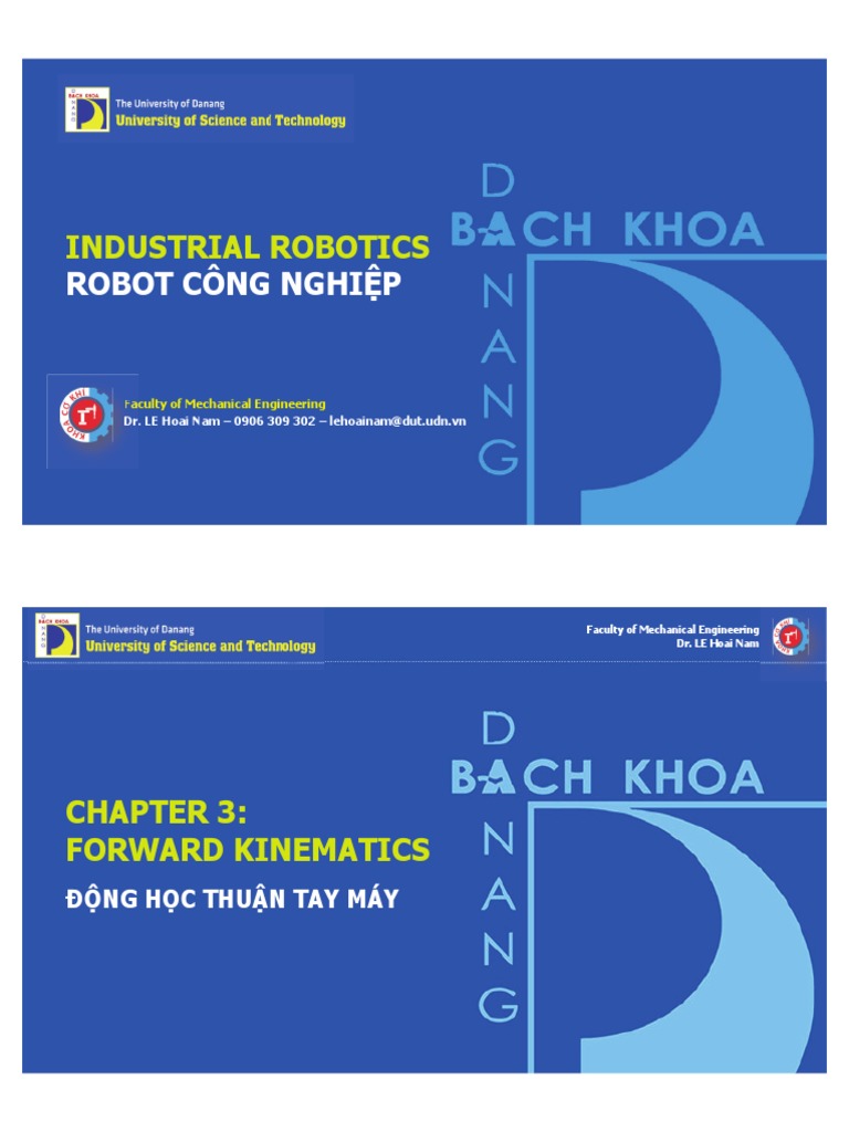 DUT Robotics C3 - Dong Hoc Thuan-Bai-Tap | PDF
