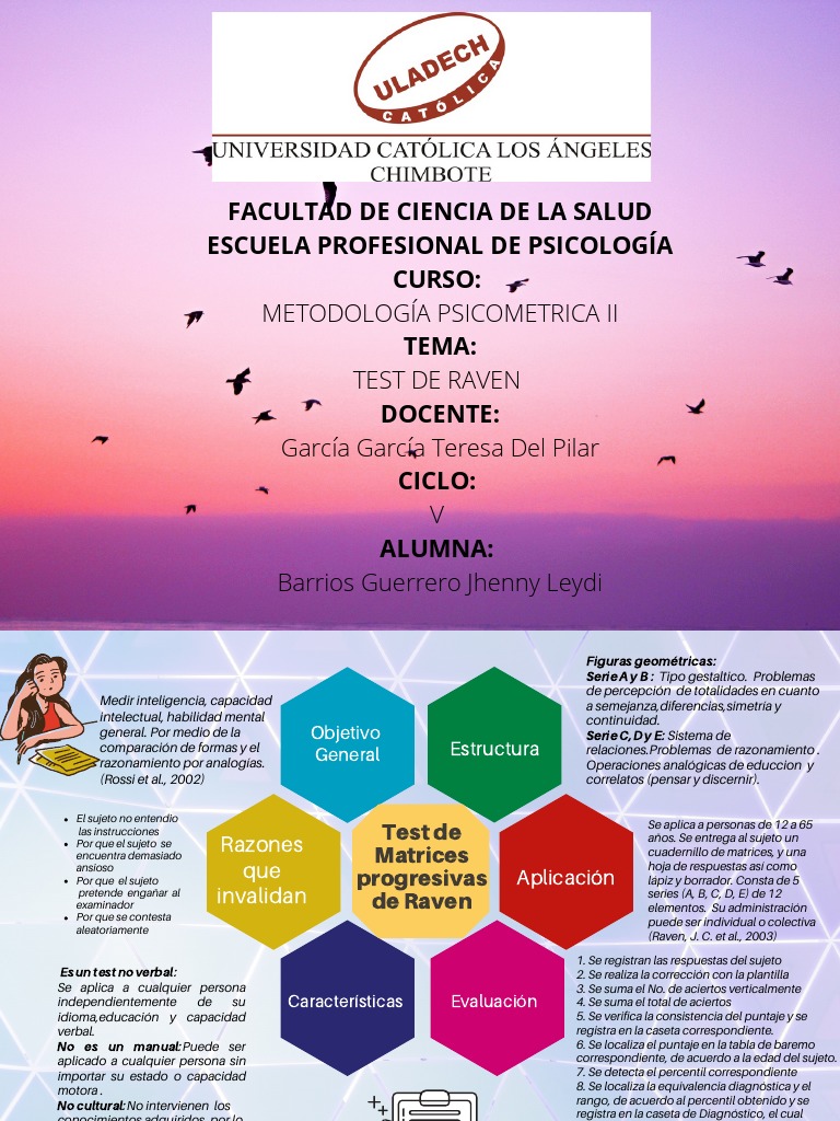 Test de Matrices Progresivas de Raven | PDF | Ciencia cognitiva | Cognición