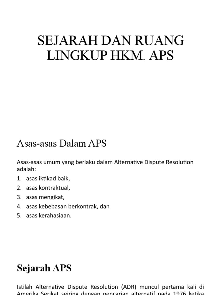 SEJARAH DAN RUANG LINGKUP HKM APS | PDF