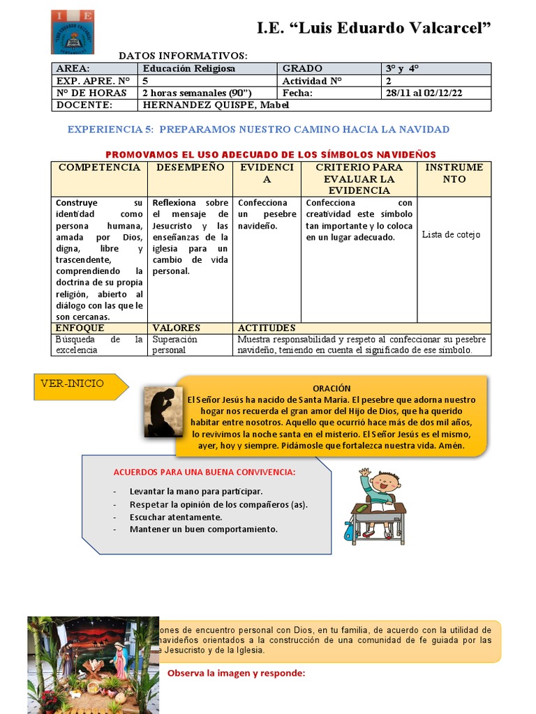 3ro Grado Exp5-Act2 (Semana 21) | PDF | Navidad | Nochebuena