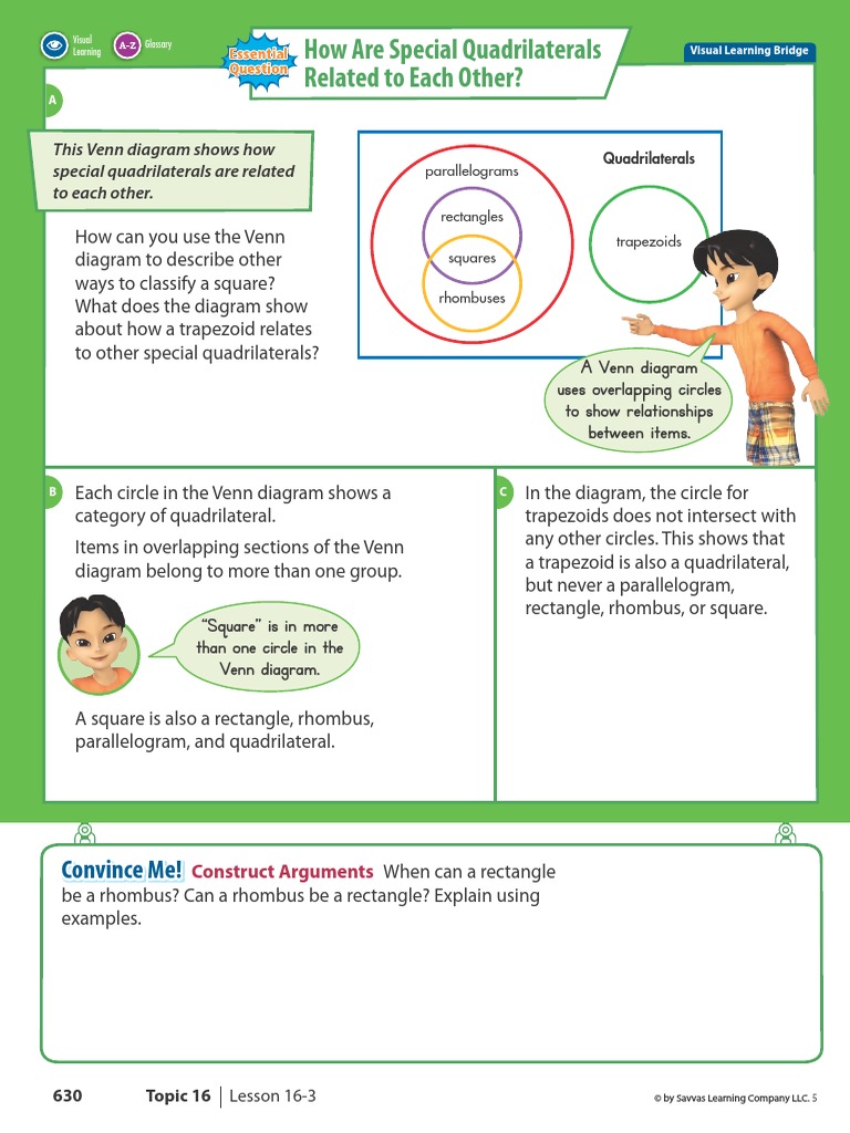 Classifying Quadrilaterals with Venn Diagrams | PDF