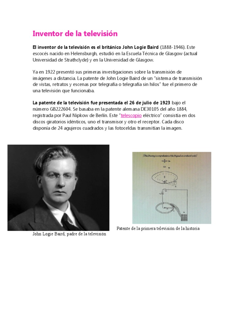 Inventor de La Televisión | PDF
