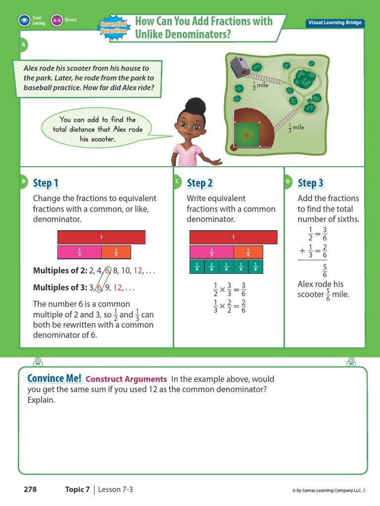 Envision Lesson 7.3 | PDF