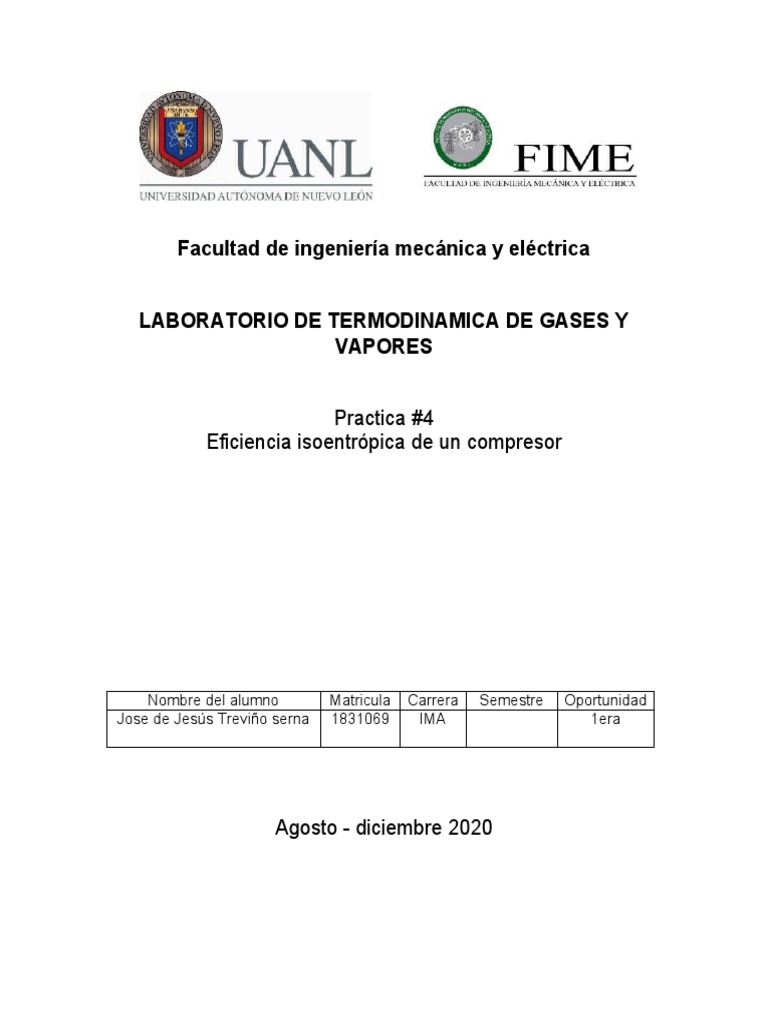 Practica _4 Jorge Alan Perez Melendez 1802054 | PDF | Gases | Presión