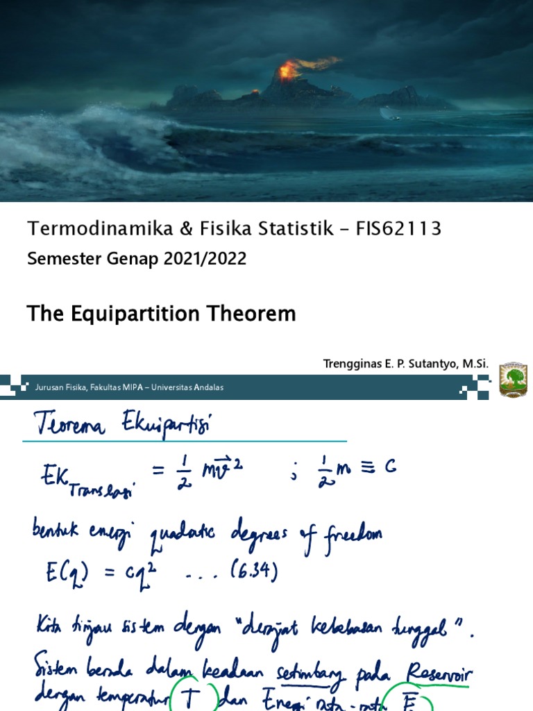 The Equipartition Theorem | PDF