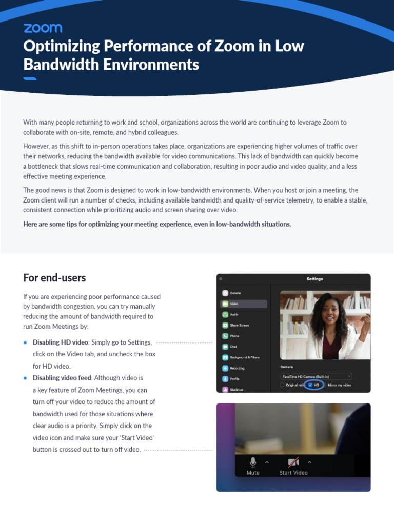 Optimizing Zoom for Low Bandwidth | PDF | Computer Network | Proxy Server