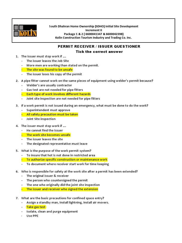 Permit Issuer Competency Exam | PDF | Combustion | Personal Protective ...