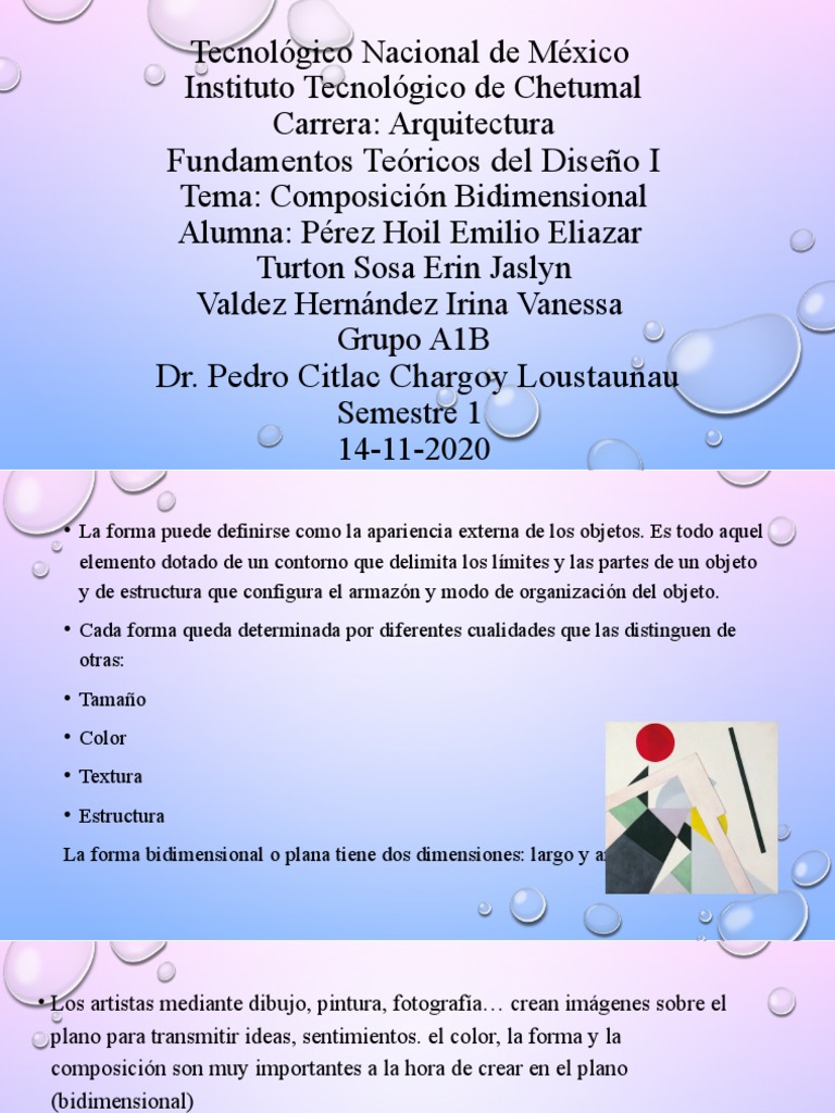 Composición Bidimensional | PDF | Composición (artes visuales) | Dibujo