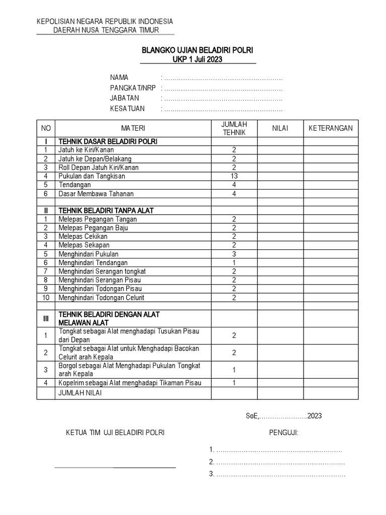 Blangko BDP Ukp 2022 | PDF
