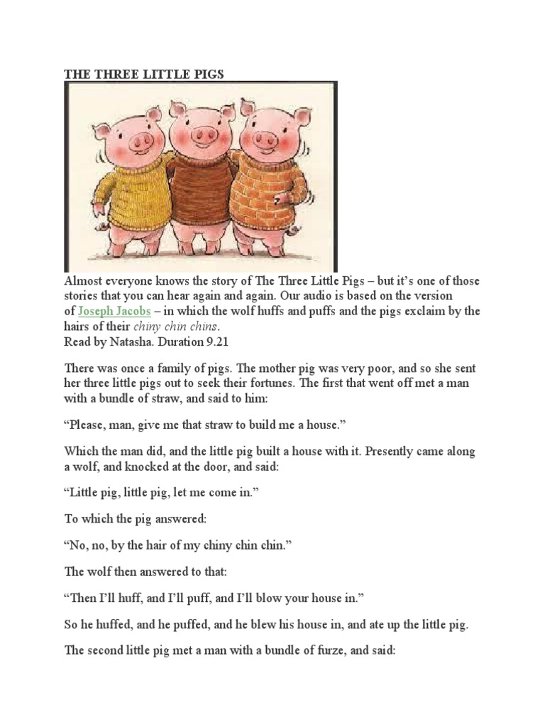 The Three Little Pigs | PDF