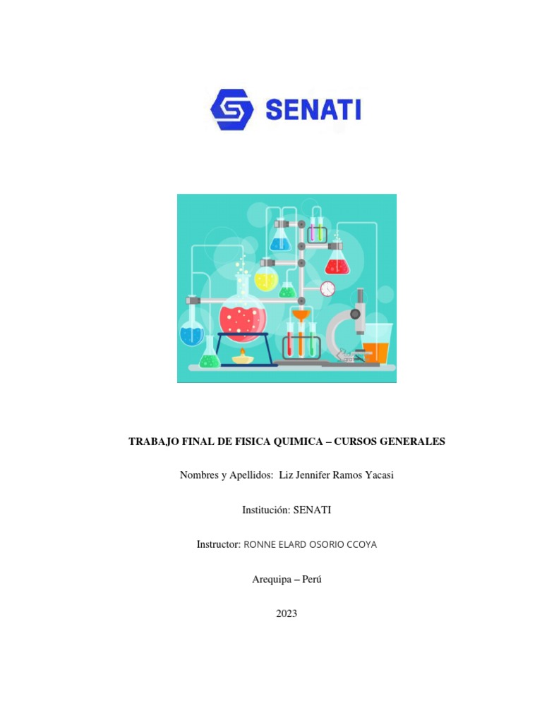 TRABAJO FINAL DE FISICA QUIMICA PARTE 2 - Liz Ramos | PDF | Fuerza ...