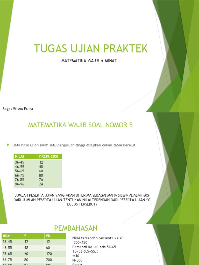 Bagas Wisnu Ujian MTK | PDF