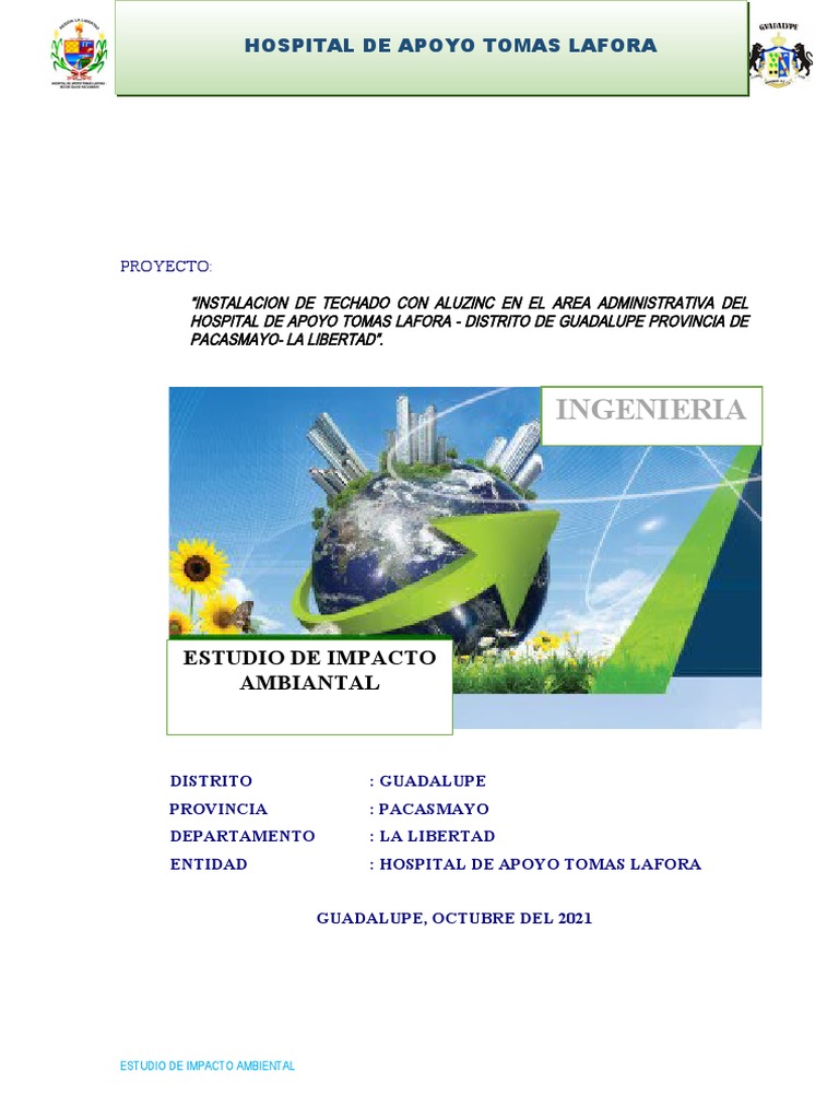 Estudio de Impacto Ambiental | PDF | Evaluación de impacto ambiental ...