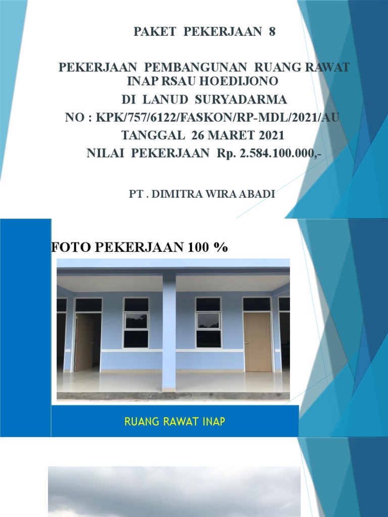 Proyek Pembangunan Ruang Rawat Inap | PDF
