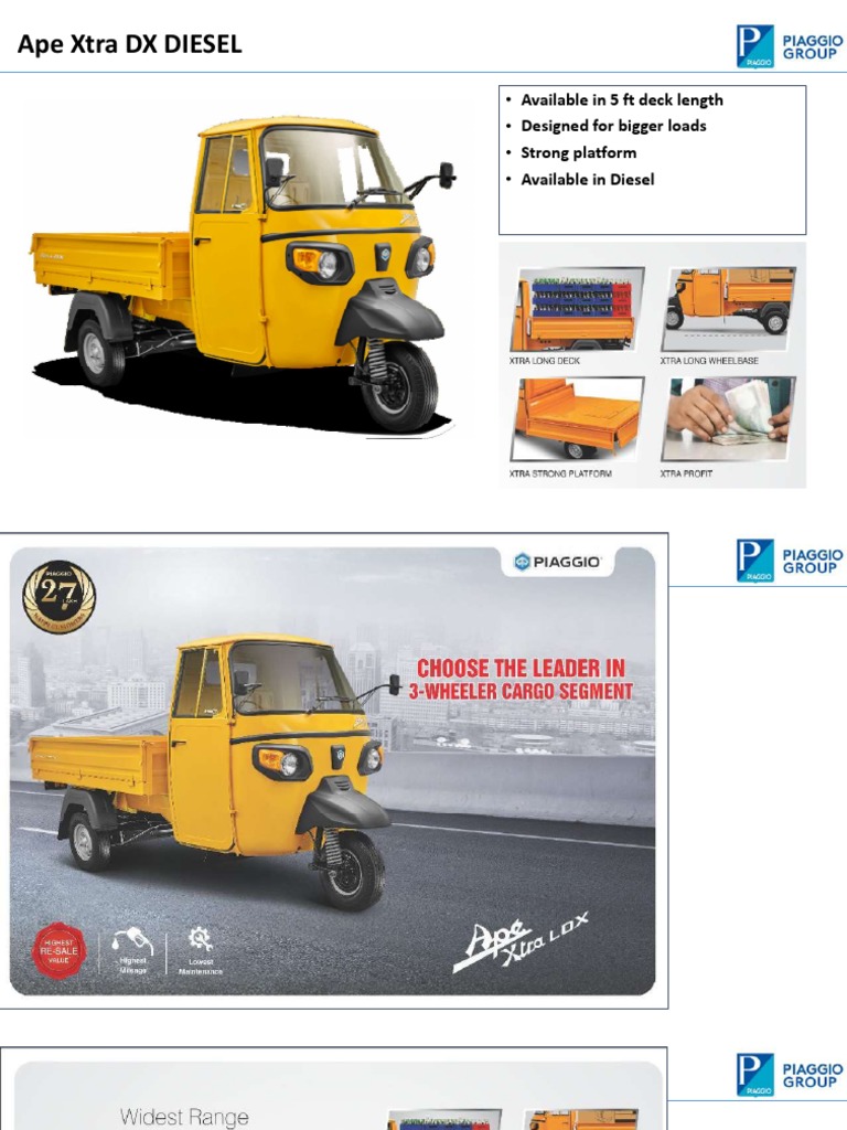 Ape Xtra DX Diesel Specifications | PDF