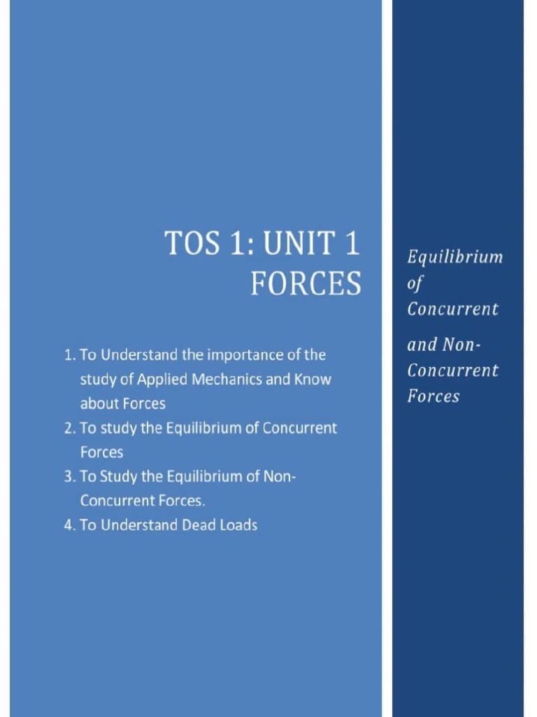 Tos Unit 1 | PDF