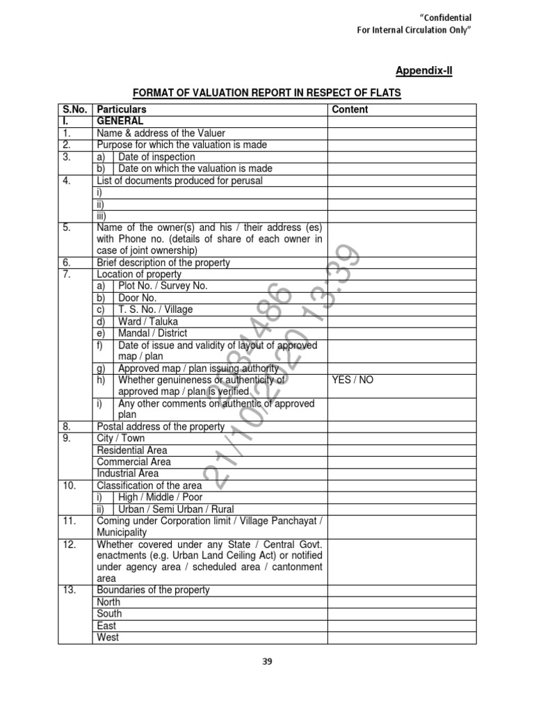 Format PNB Flat | PDF | Real Estate Appraisal | Economies