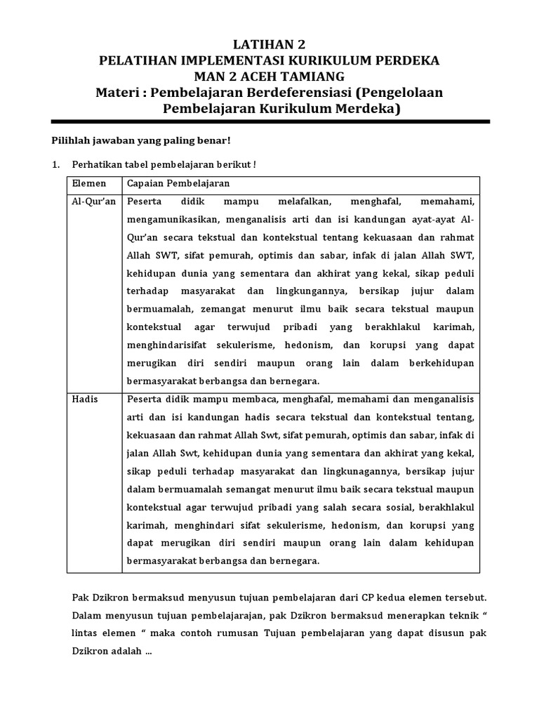 Contoh Soal Latihan 2 IKM | PDF