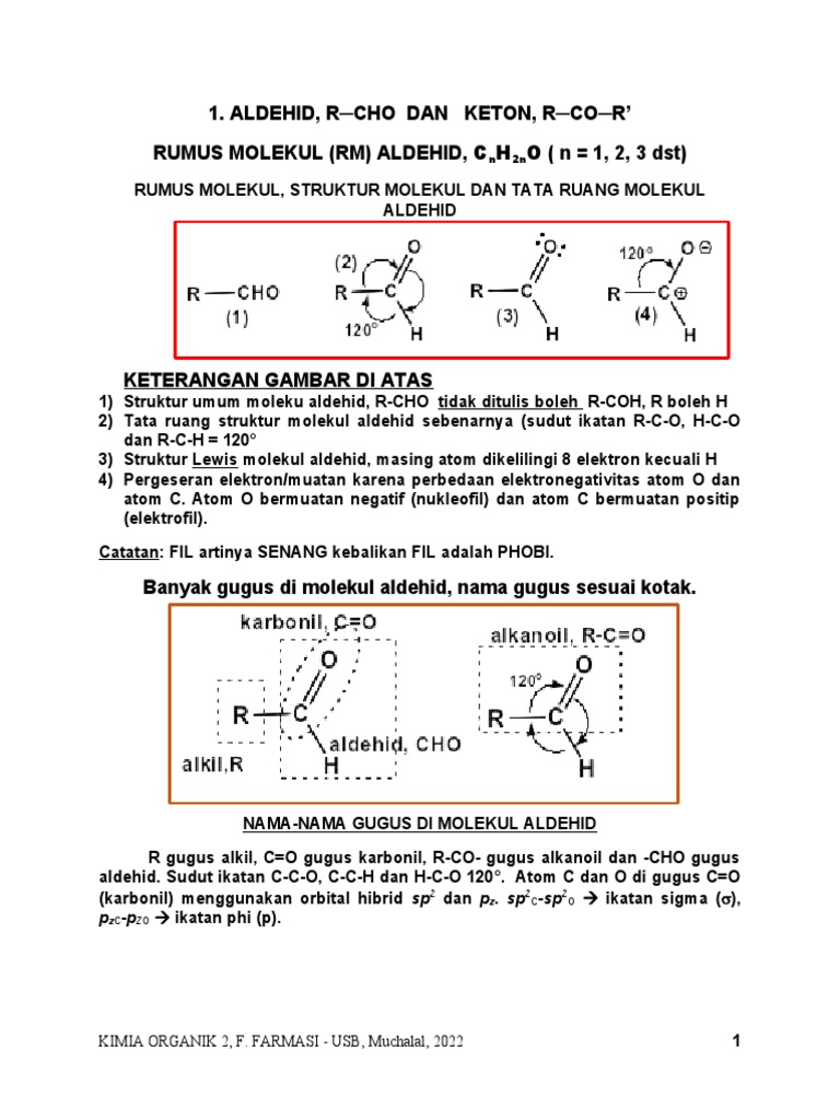 Struktur dan Reaksi Aldehid-Keton | PDF | Sains & Matematika