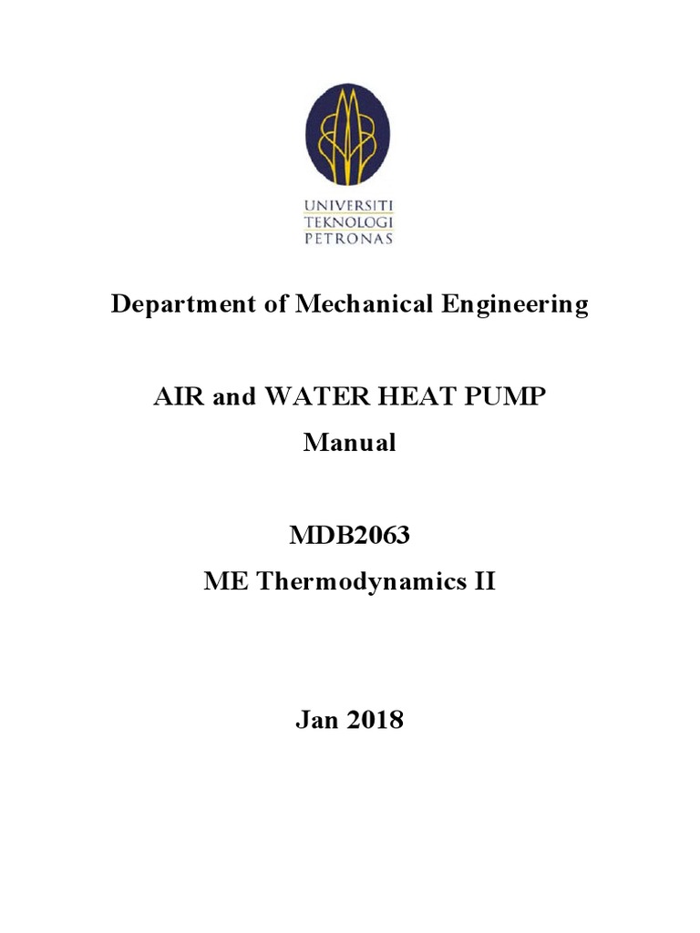 Lab Heat Pump | PDF | Heat Pump | Heat