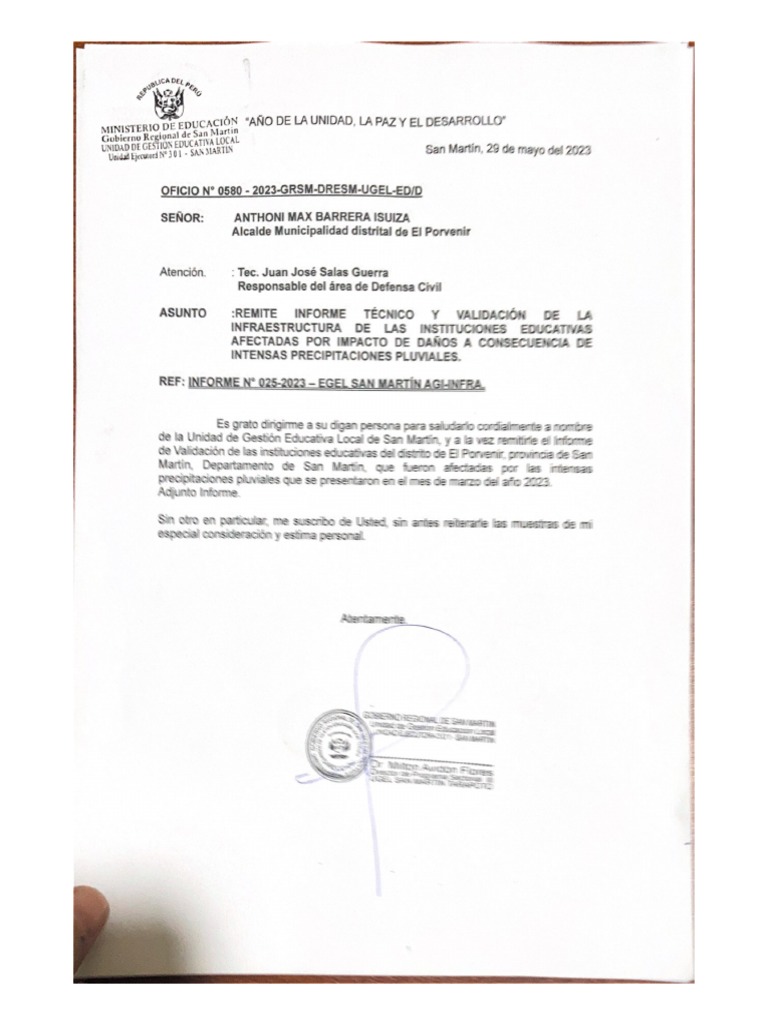 6 Inf Tec Validacio Ugel Ie 0524 San Luis | PDF