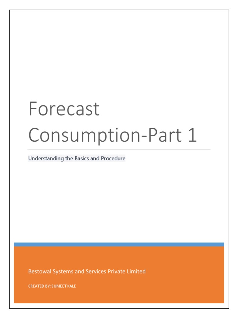 SAP IBP Forecast Consumption Overview | PDF | Forecasting | Demand