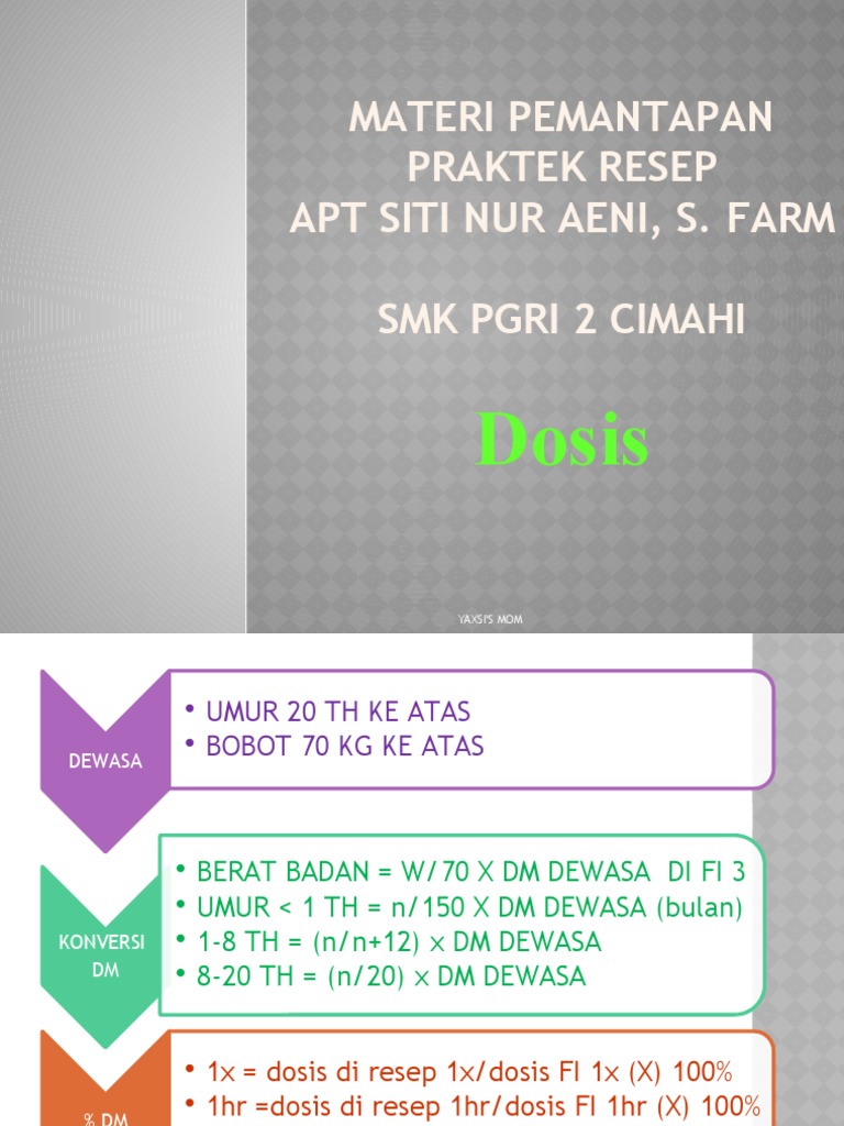 Pemakaian Obat Primadol dan Dosis | PDF